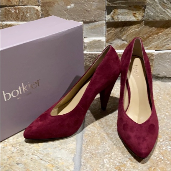 Botkier | Shoes | New Botkier Lina Bordeaux Genuine Suede Pumps | Poshmark